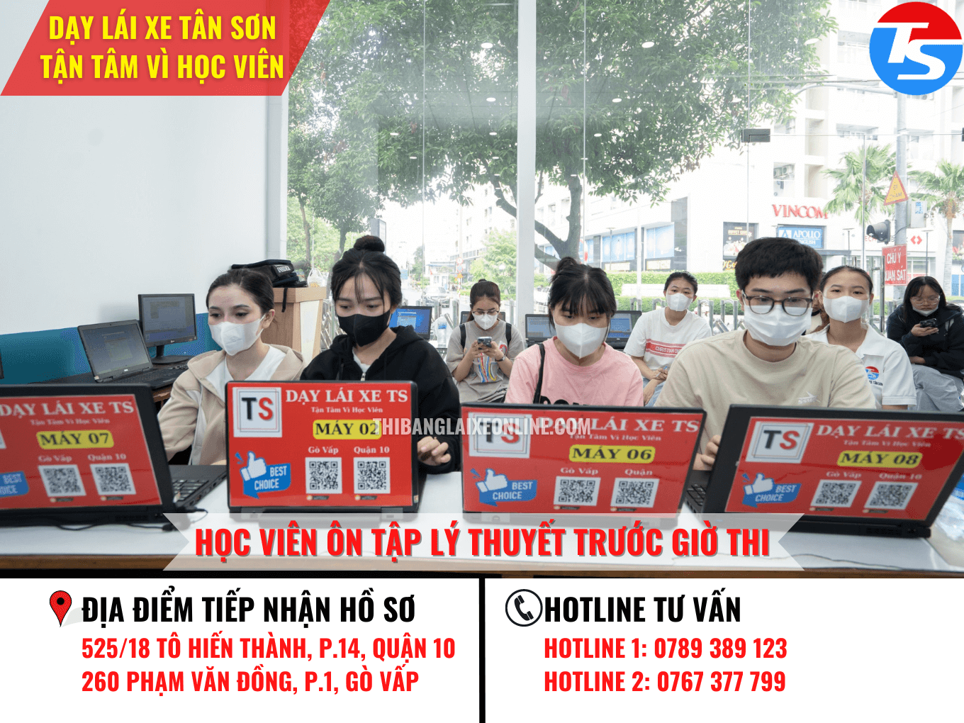 Trường Dạy Lái Xe Tân Sơn - Thi Bằng Lái Xe A1, A2